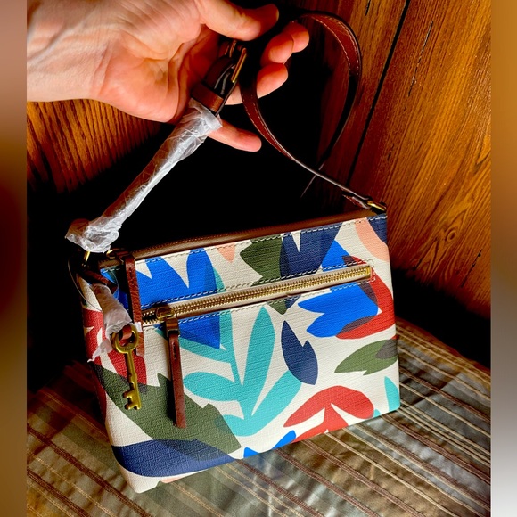 Fossil | Bags | Fossils Fiona Natural Floral Crossbody Bag Nwt | Poshmark